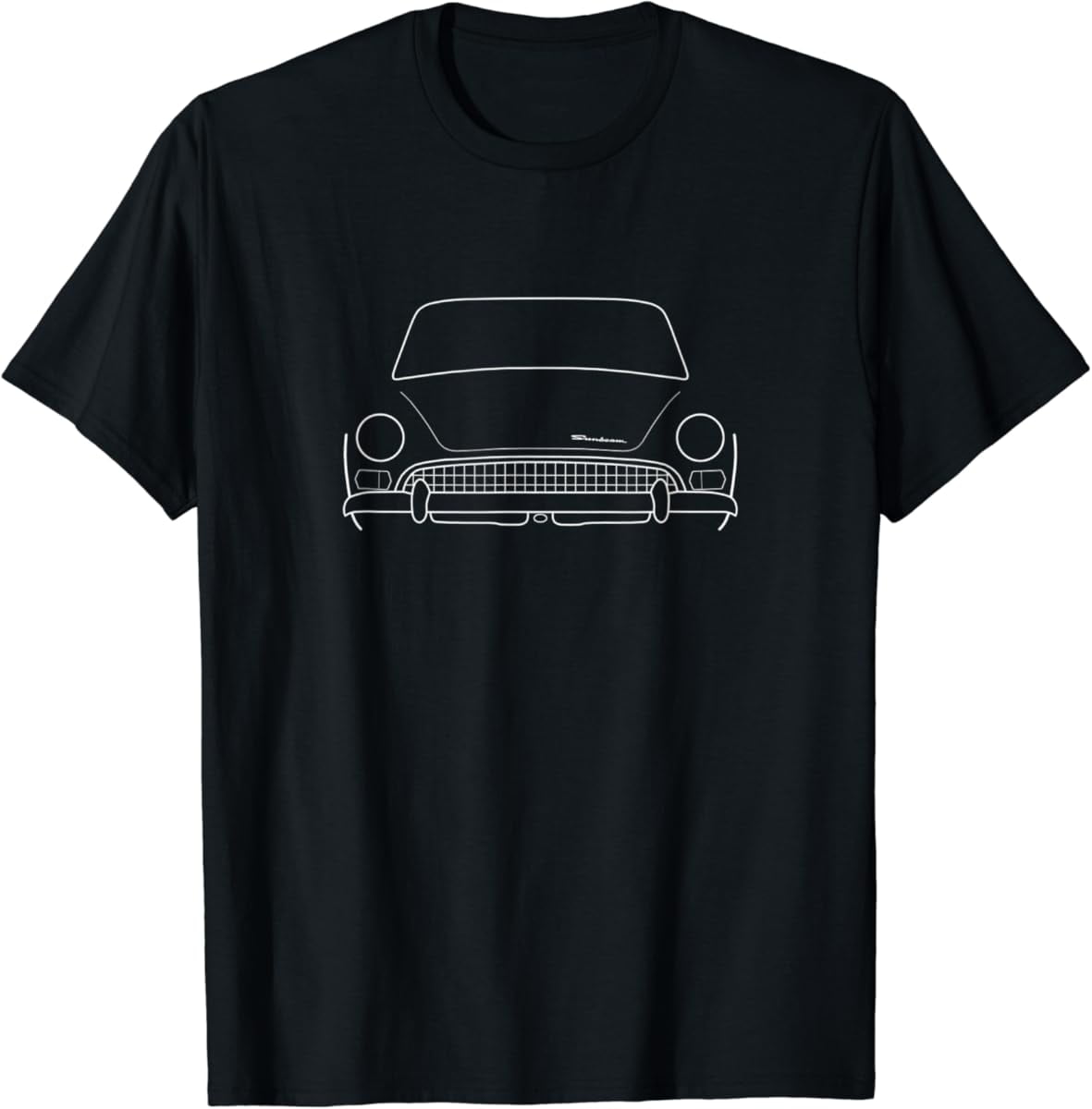 Hot Trending With Sunbeam Tiger Mk Ii 1960S Classic Car White Outline Graphic T-Shirt Design ...