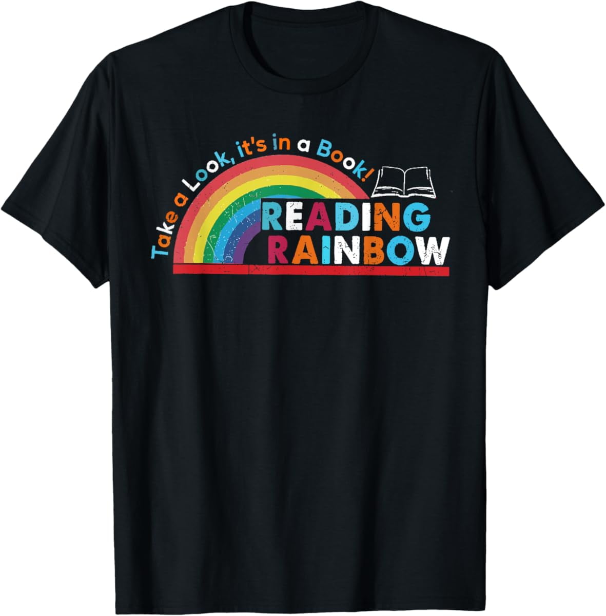 Hot Trending With Take A Look A Book Vintage Reading Librarian Rainbow ...