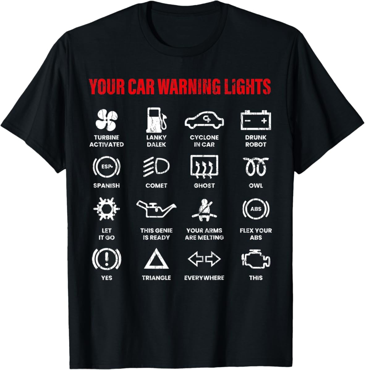 Hot Trending With Your Car Warning Lights Funny Race Car Driver Lover ...
