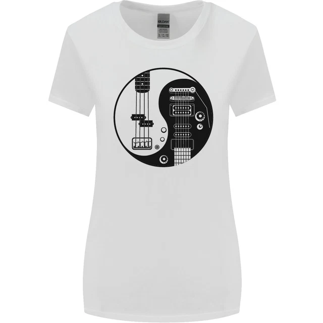 Hot Trending Ying Yang Guitar Guitarist Electric Bass T-Shirt Design ...
