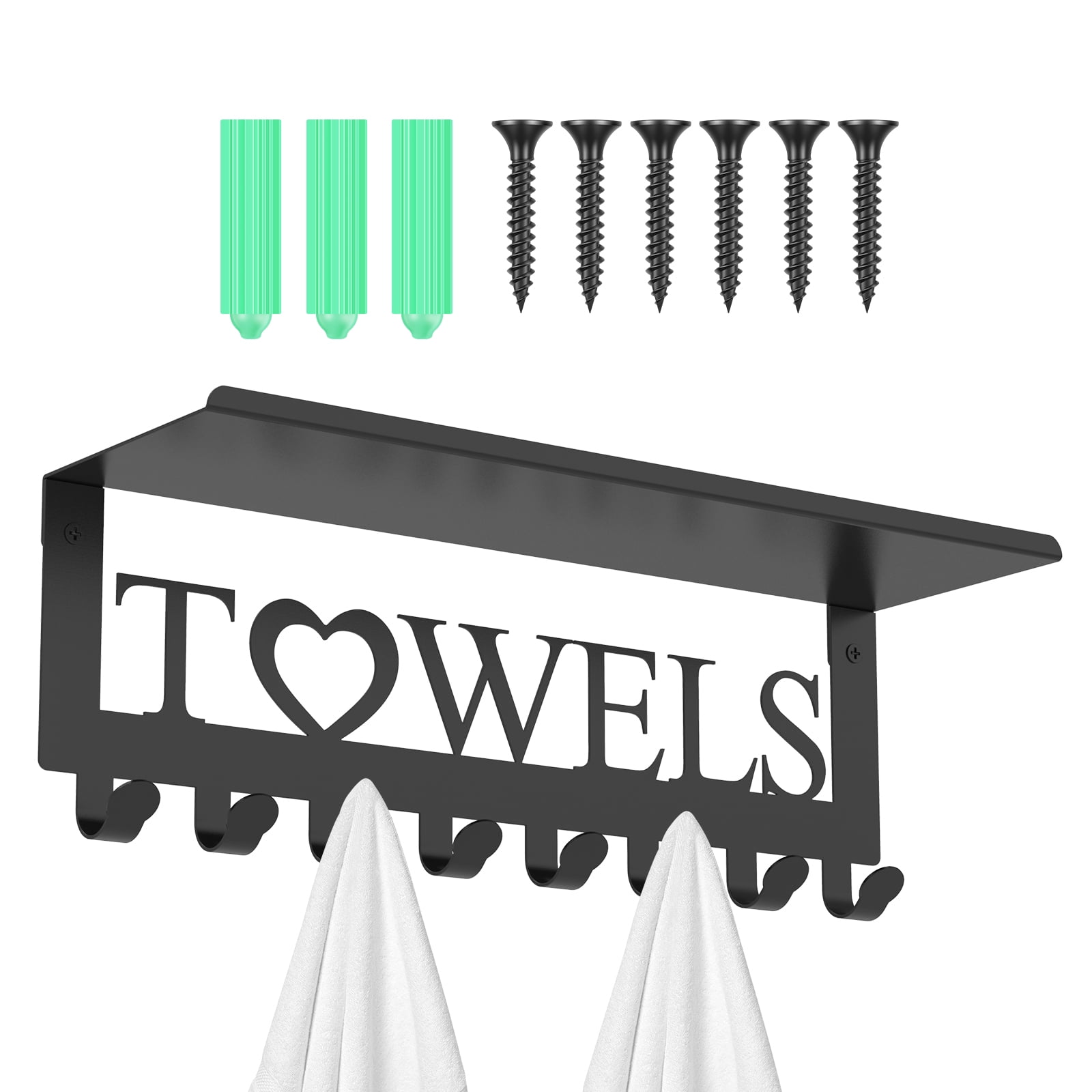 Hot Tub Accessories Towel Rack with Shelf for Bathroom Decor Wall Mount ...