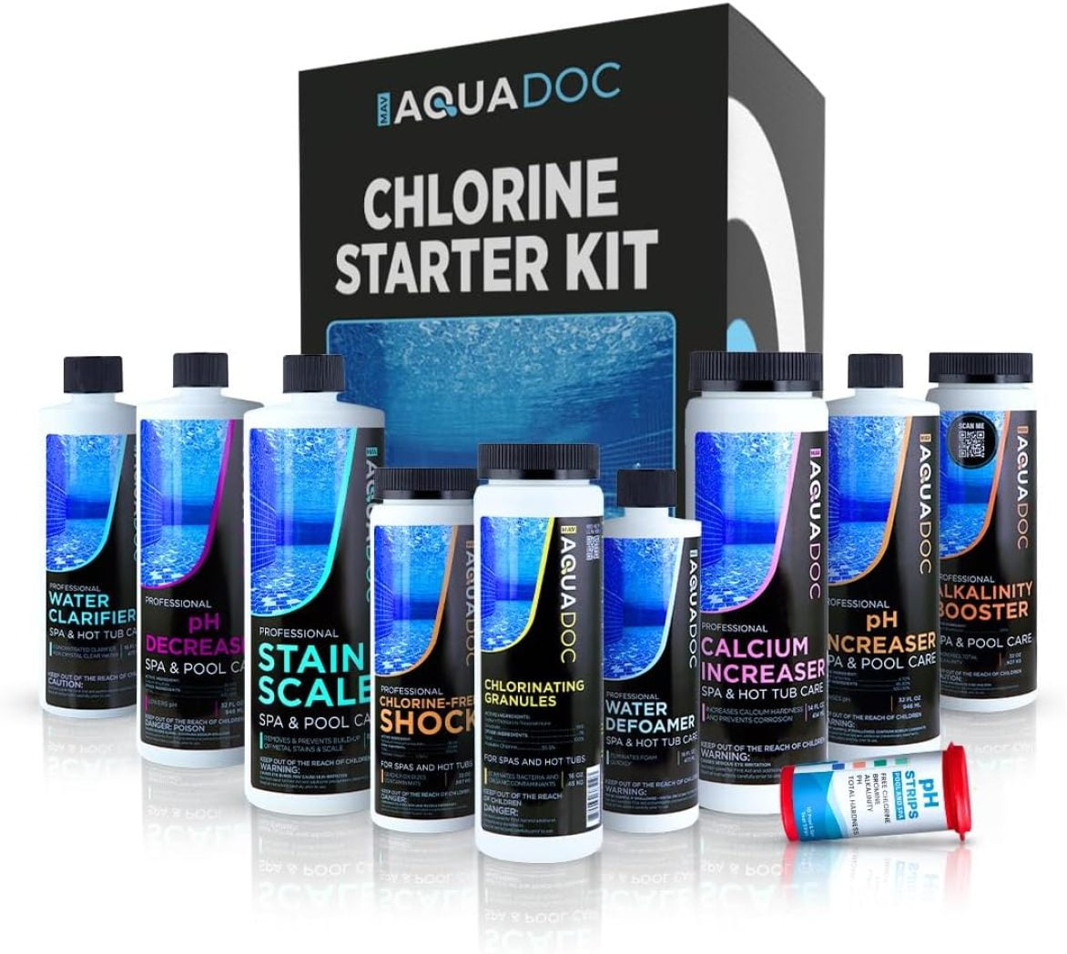 Hot Tub Chemicals Starter Kit - Chlorine Spa Starter Kit Chemicals for ...