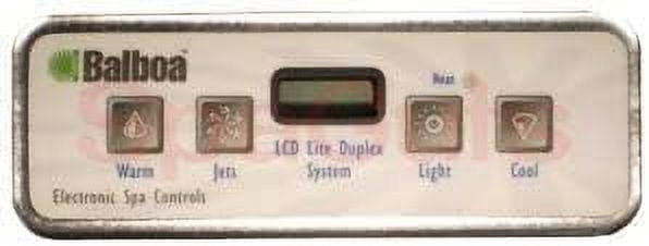 Hot Tub Control Panel Replacement, Balboa Topside Kit, Lite Duplex Digital LCD, VL401, 52424 ...