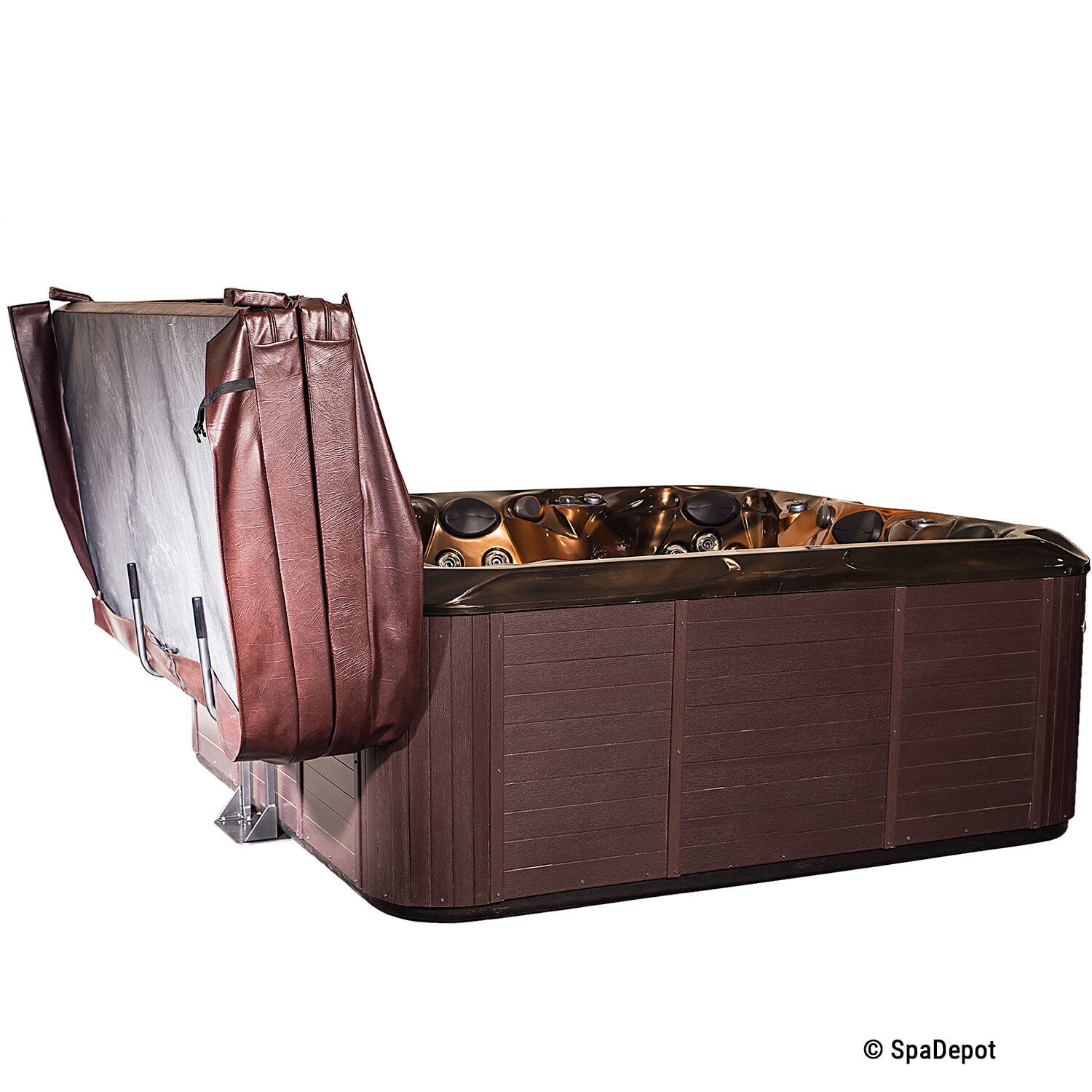 Hot Tub Cover Captain Lift - Hydraulic Undermount Spa Cover Lifter ...