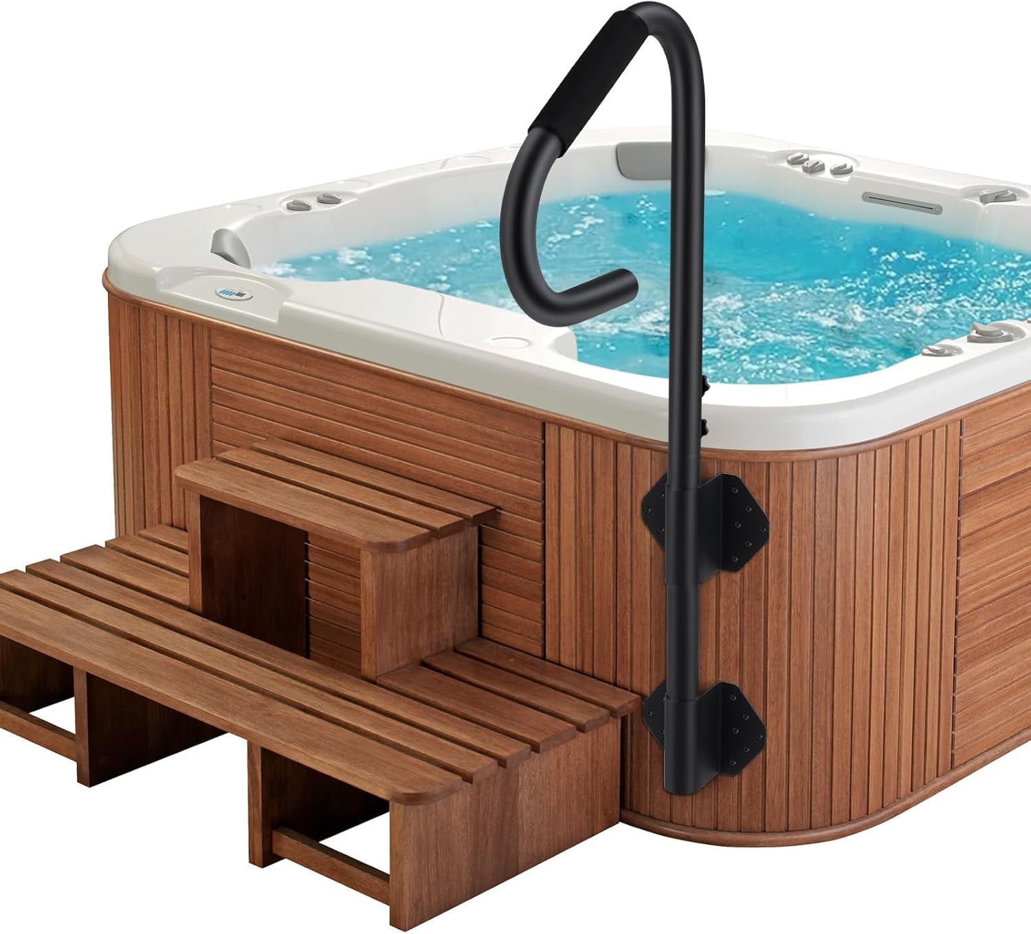 Hot Tub Handrail,360 Rotatable Spa Side Handrail with Adjustable Height ...