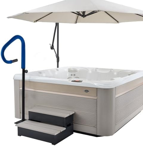 Hot Tub Handrail, 360 Rotatable Spa Side Handrail, Rust-Proof Aluminum ...