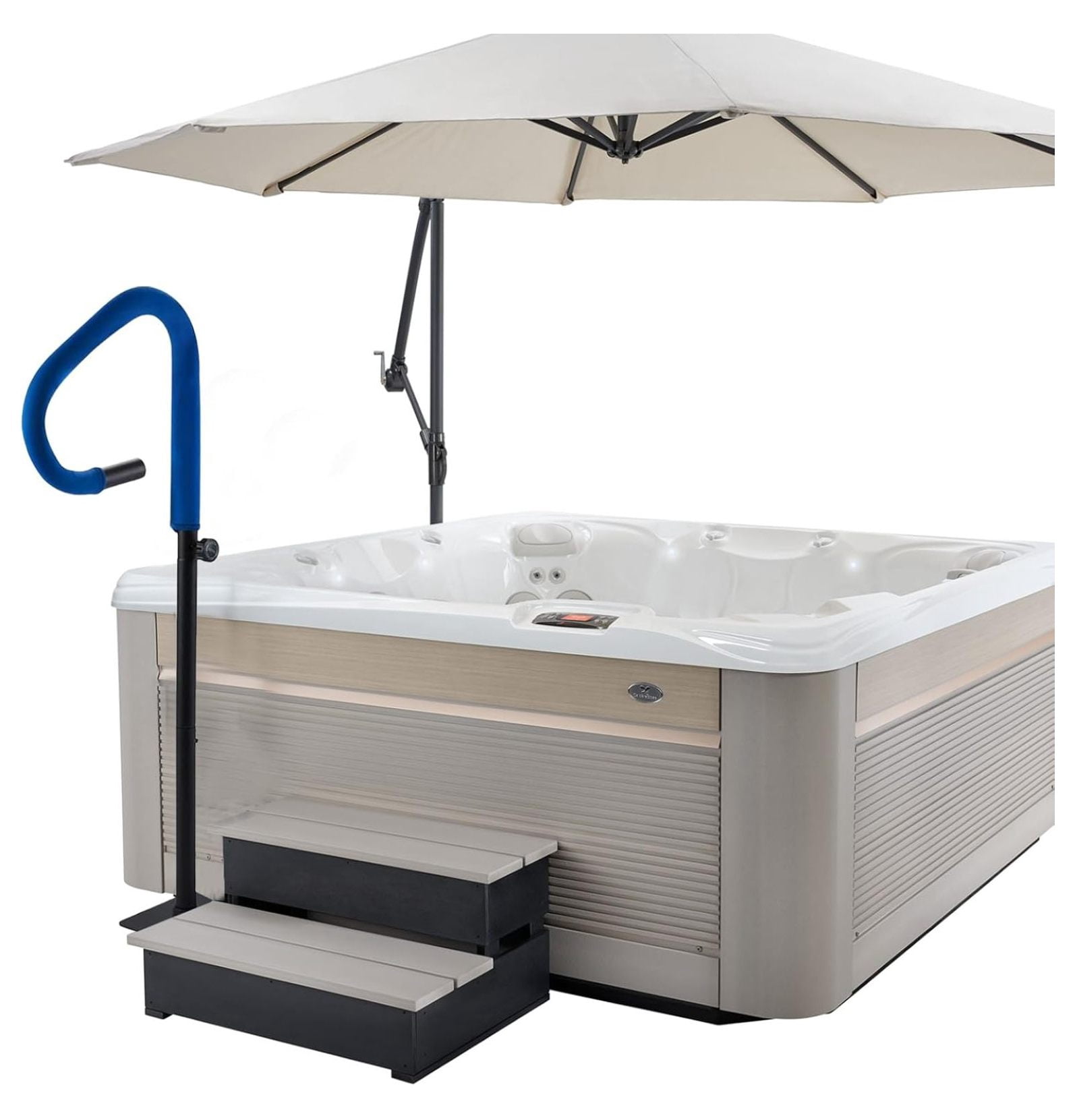 Hot Tub Handrail, 360 Rotatable Spa Side Handrail, Rust-Proof Aluminum ...
