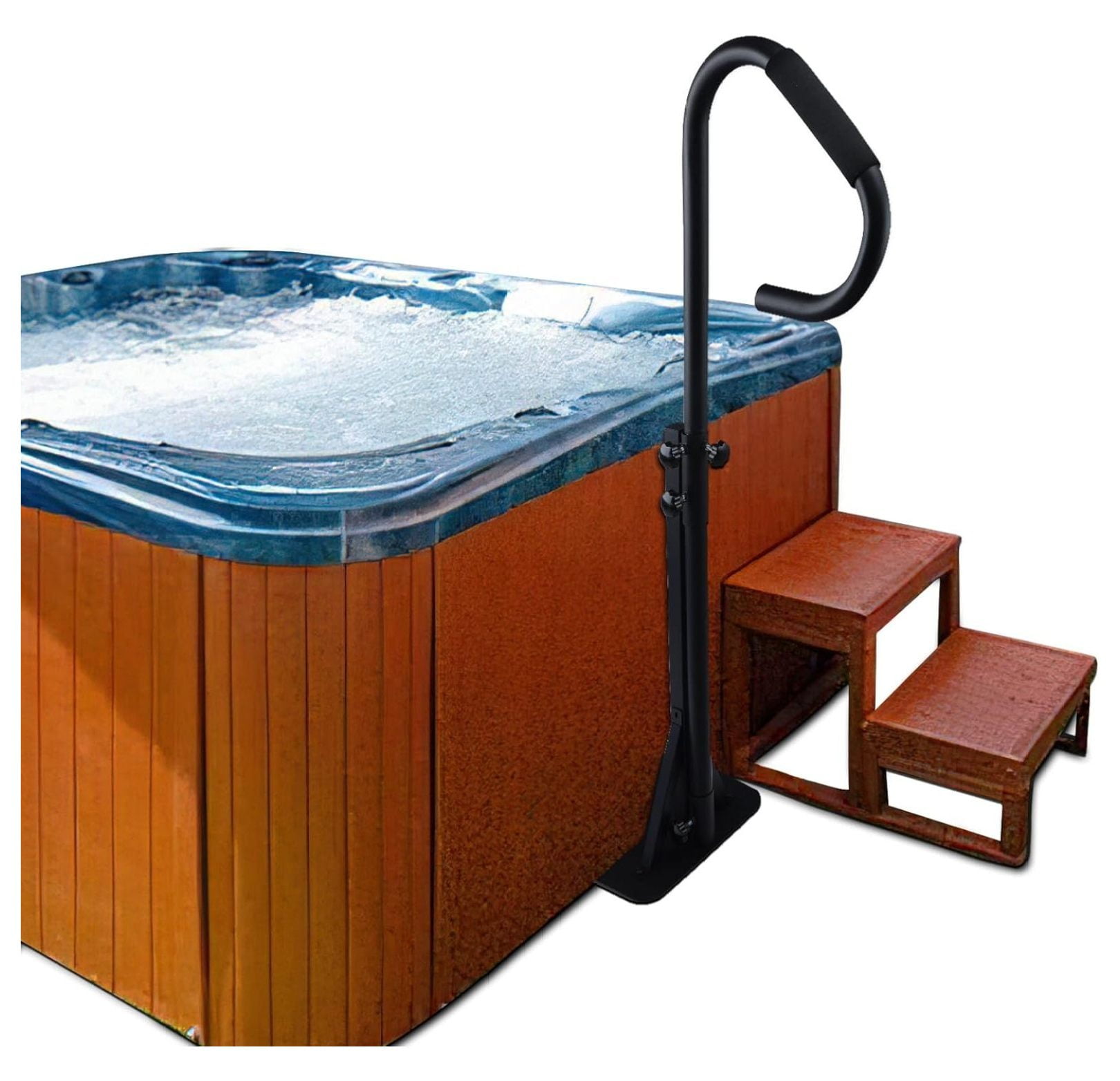 Hot Tub Handrail, Adjustable 60" Slide Spa Hot Tub Hand Rail, Under ...