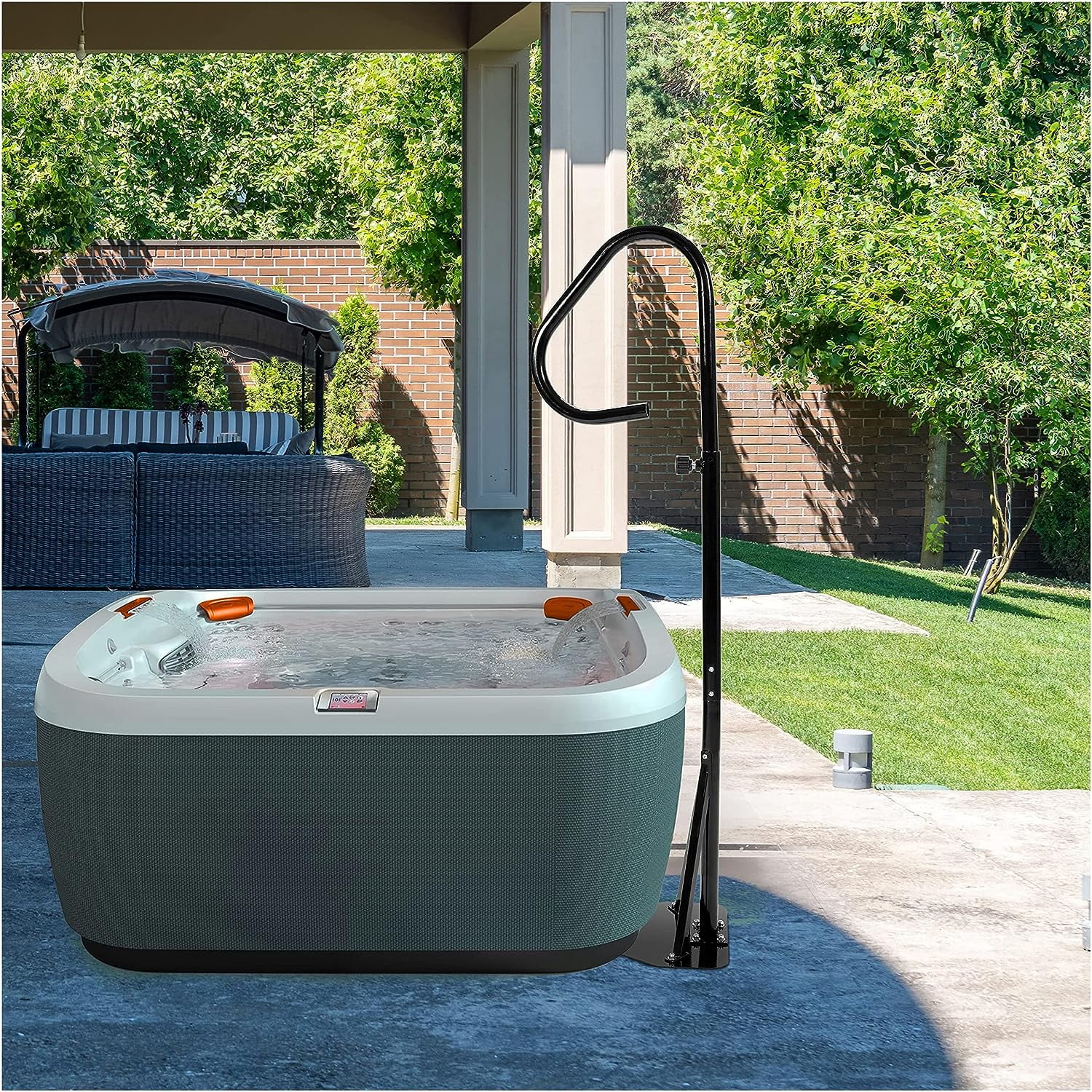 Hot Tub Handrail Spa Safety Rail Hot Tub Hand Rail Spa Railing Hot Tub ...