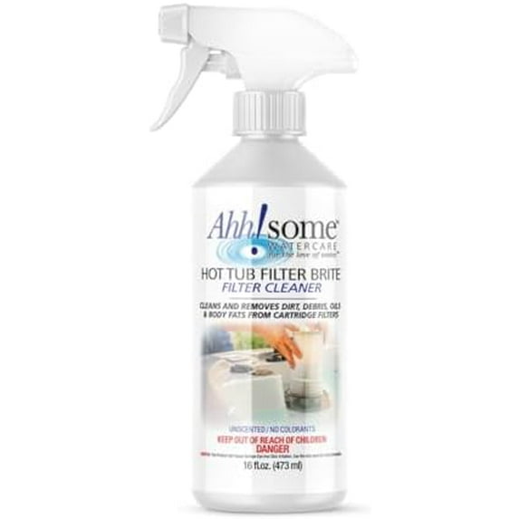 Hot Tub & Pool Cartridge Filter Cleaner Brite, Professional Grade Spa ...