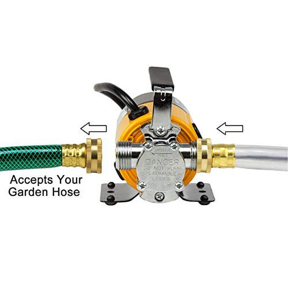 Hot Tub Spa Draining Pump with 10ft ClearView Suction Hose - 120V ...