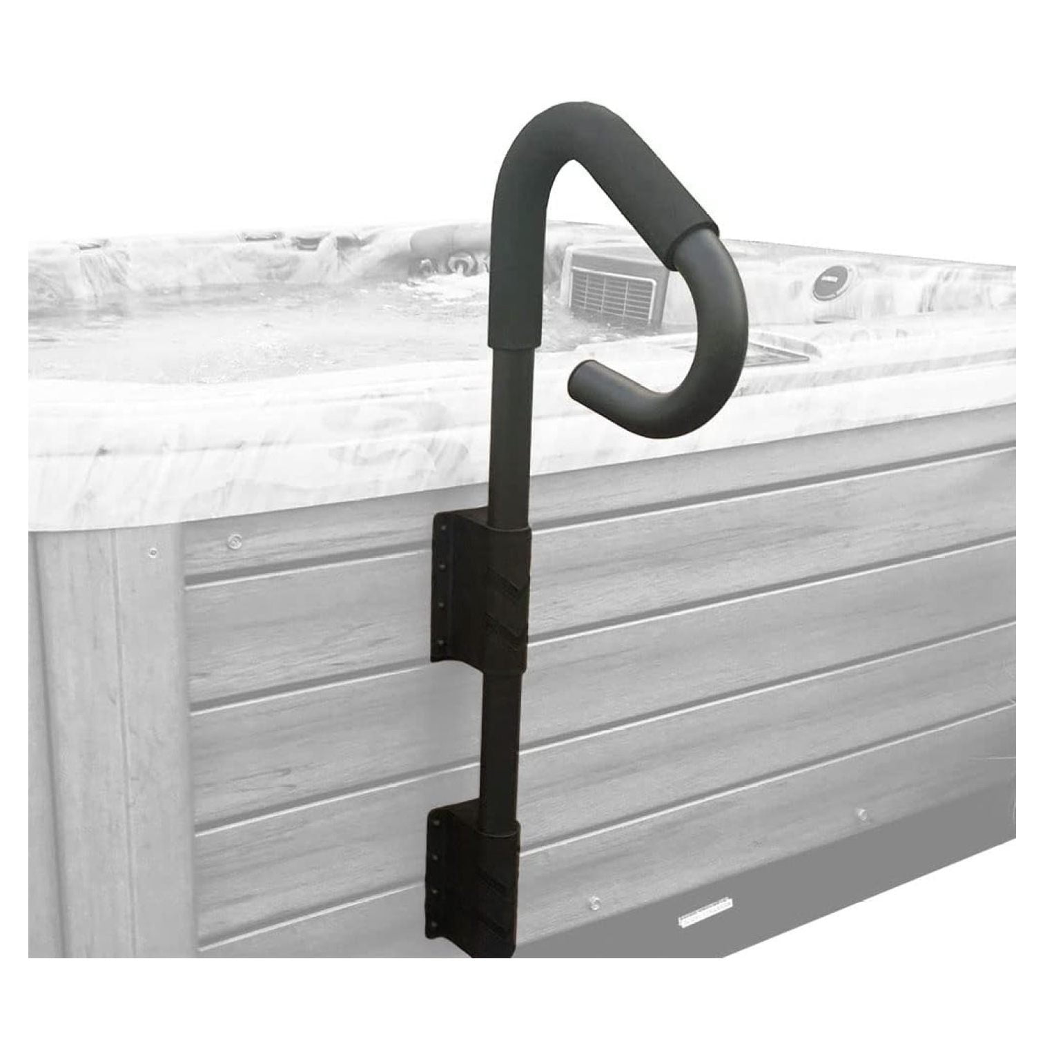 Hot Tub Spa Handrail with Skirt Mount System - Black - Walmart.com
