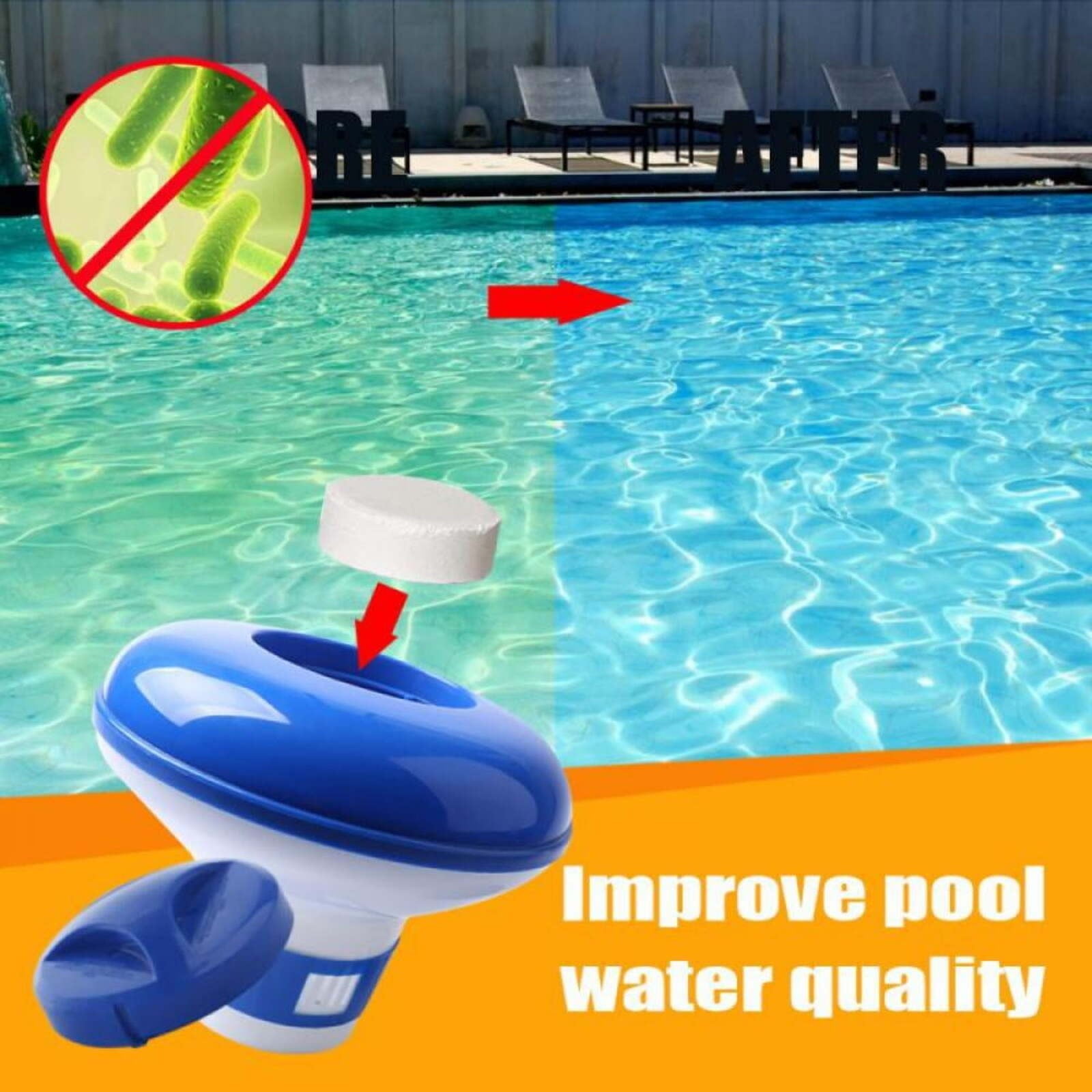 Hot Tub/Spa/Pool Chlorine Floater Chlorinator/Bromine Floater, Chemical ...