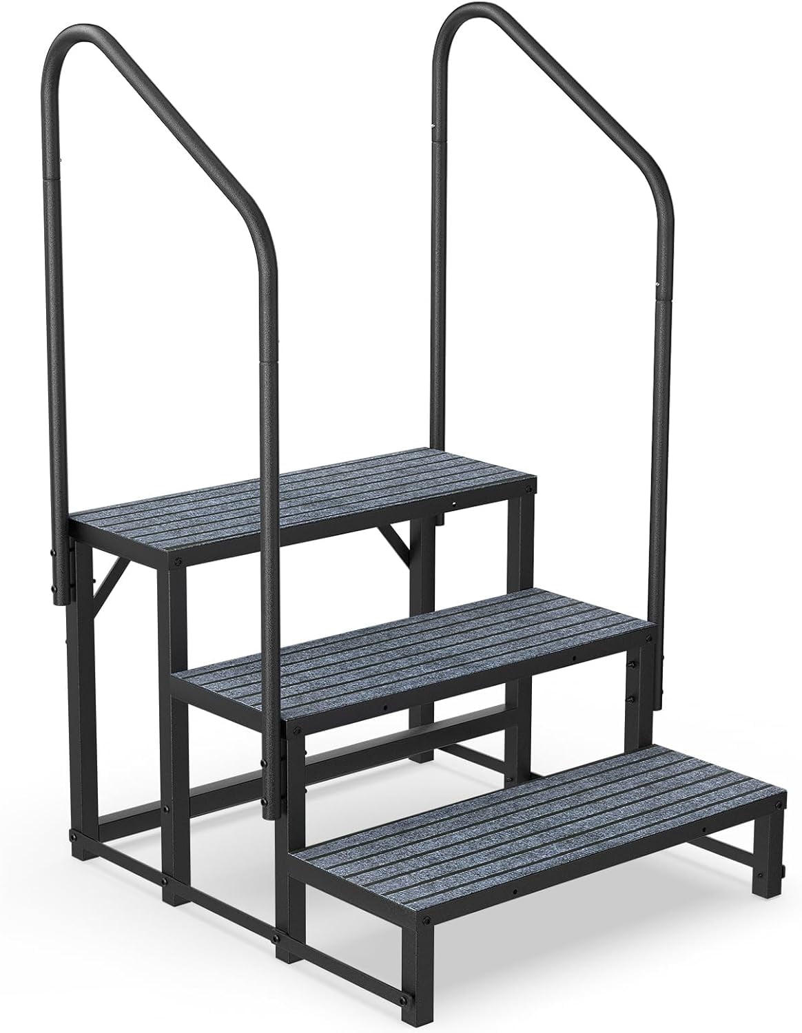 Hot Tub Steps, Steps with Handrail, 3-Step RV Stairs Spa Steps Mobile ...