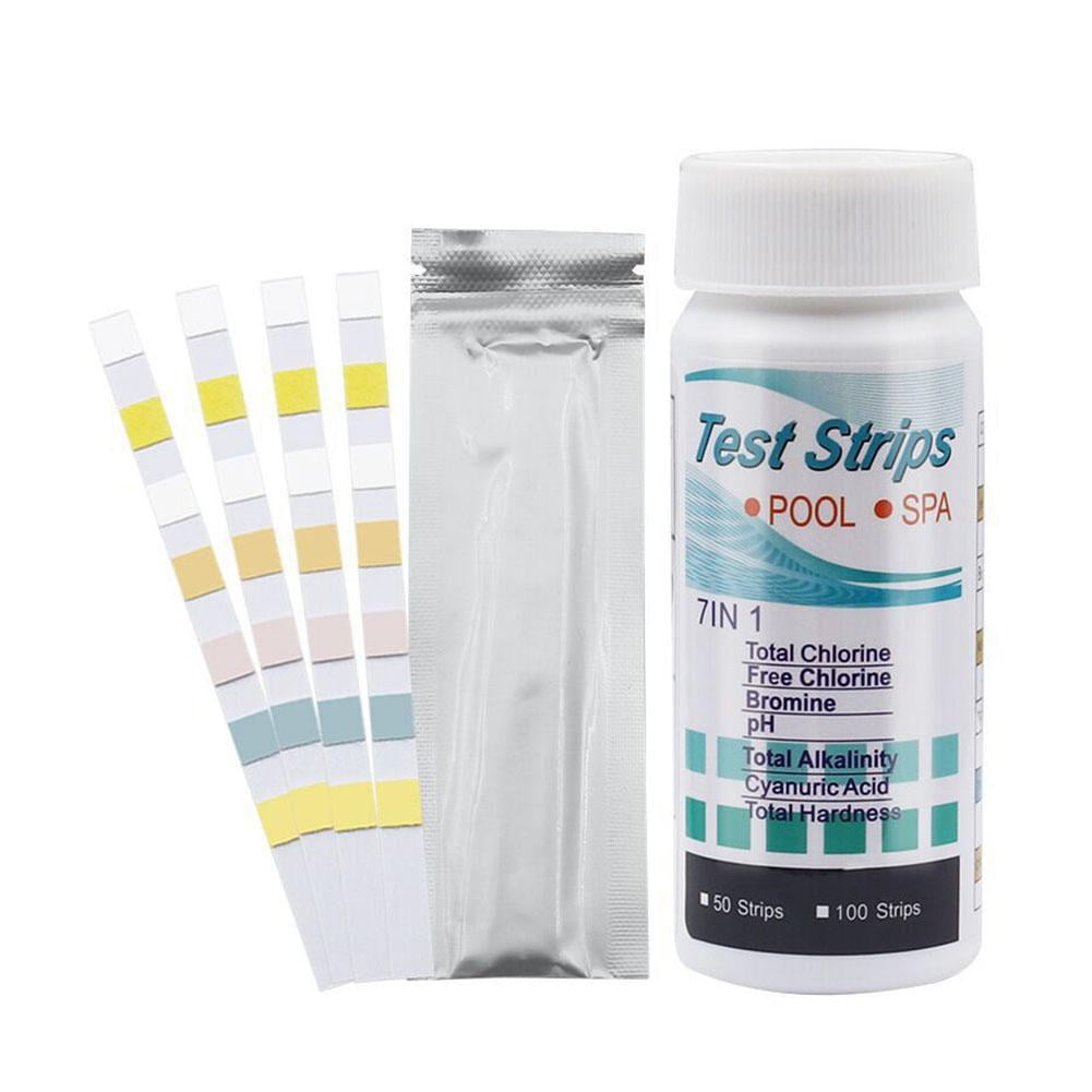 Hot Tub Test Strips 7 in 1 Quick Accurate Pool Test Strips - 50 Spa ...