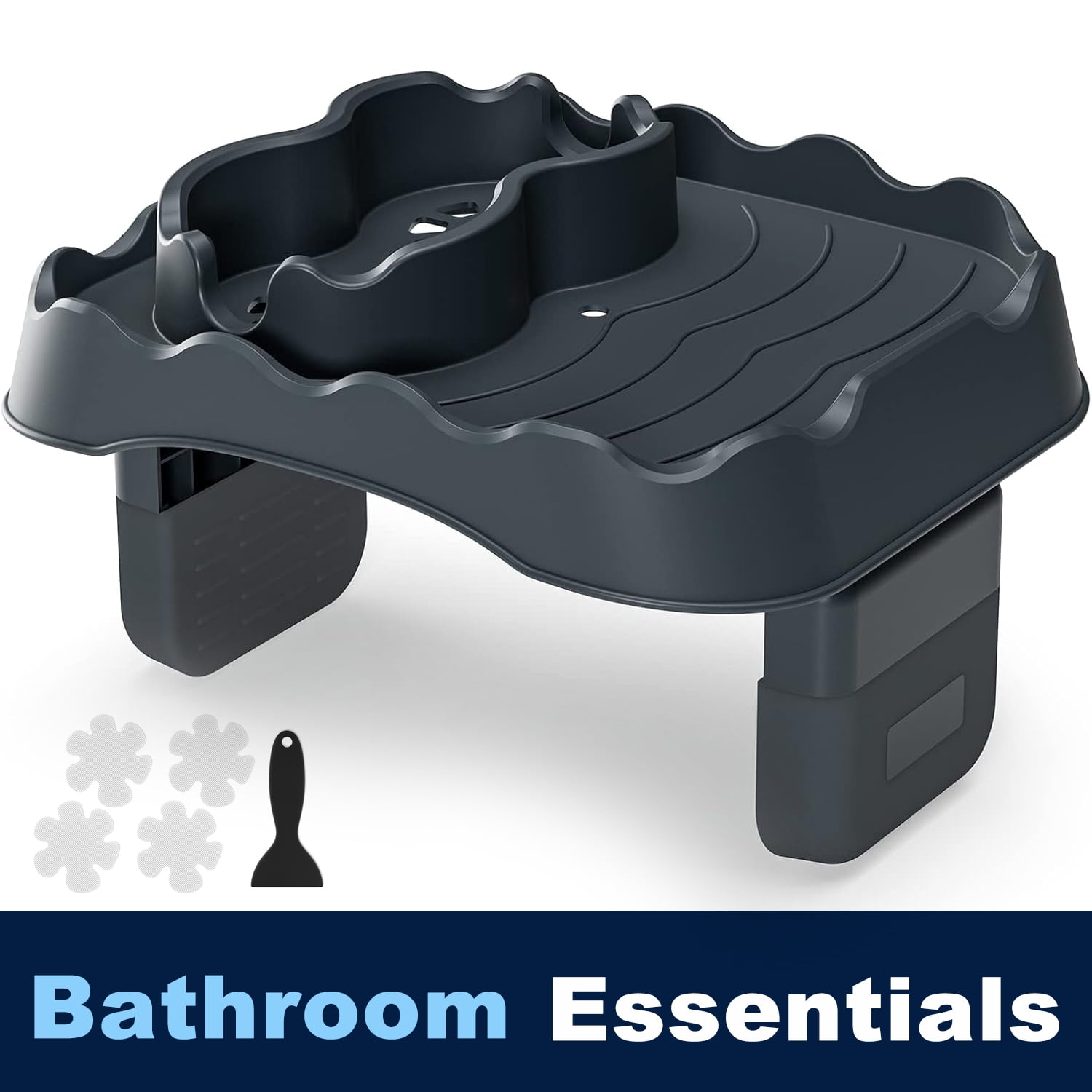 Hot Tub Tray and 20 Pcs Transparent Non-Slip Bathtub Stickers, Drink ...