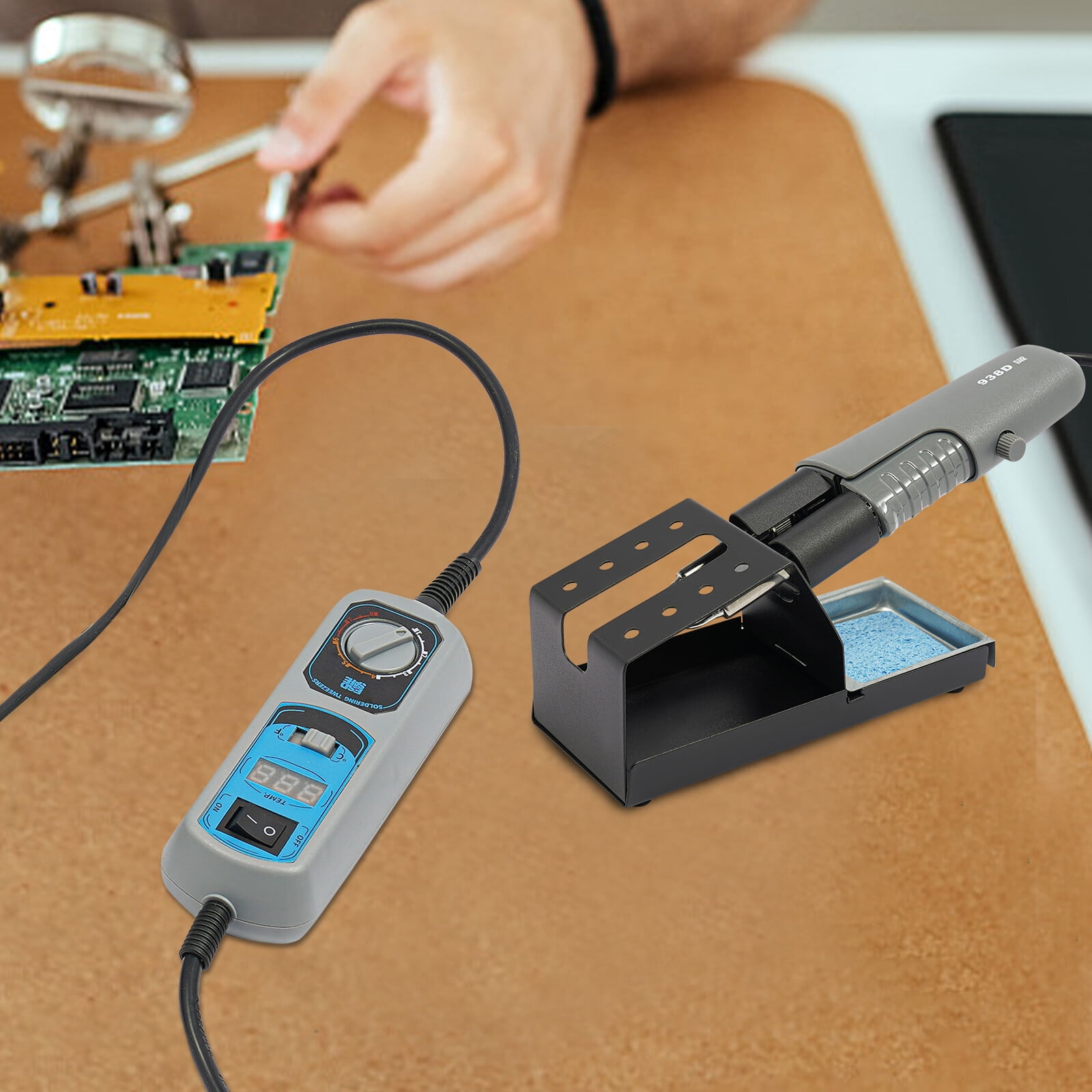 Hot Tweezers Mini Soldering Station YIHUA 938D Portable for BGA SMD ...