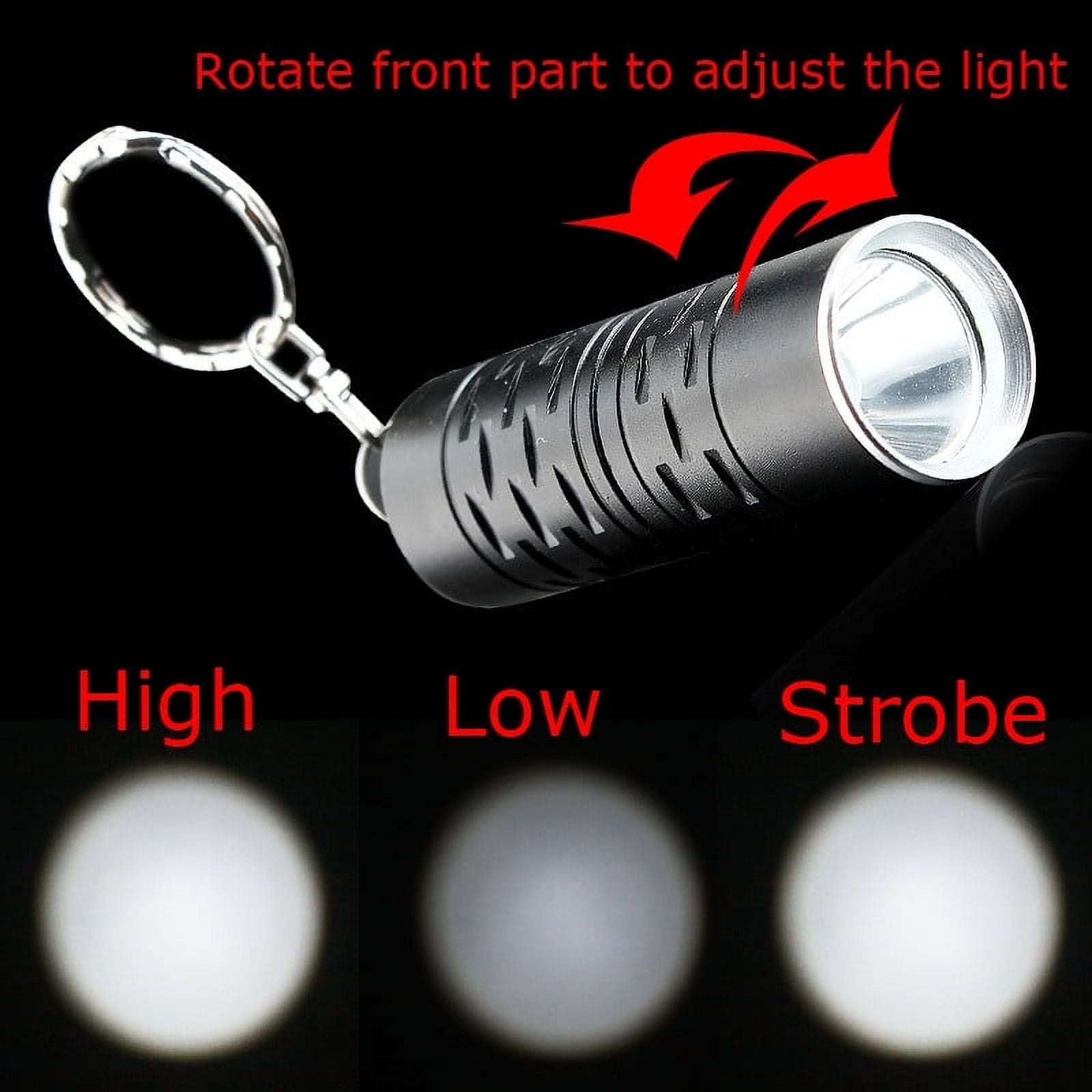 Hot Ultra Mini 2000LM LED 3-Mode Keychain Flashlight Torch - Walmart.com