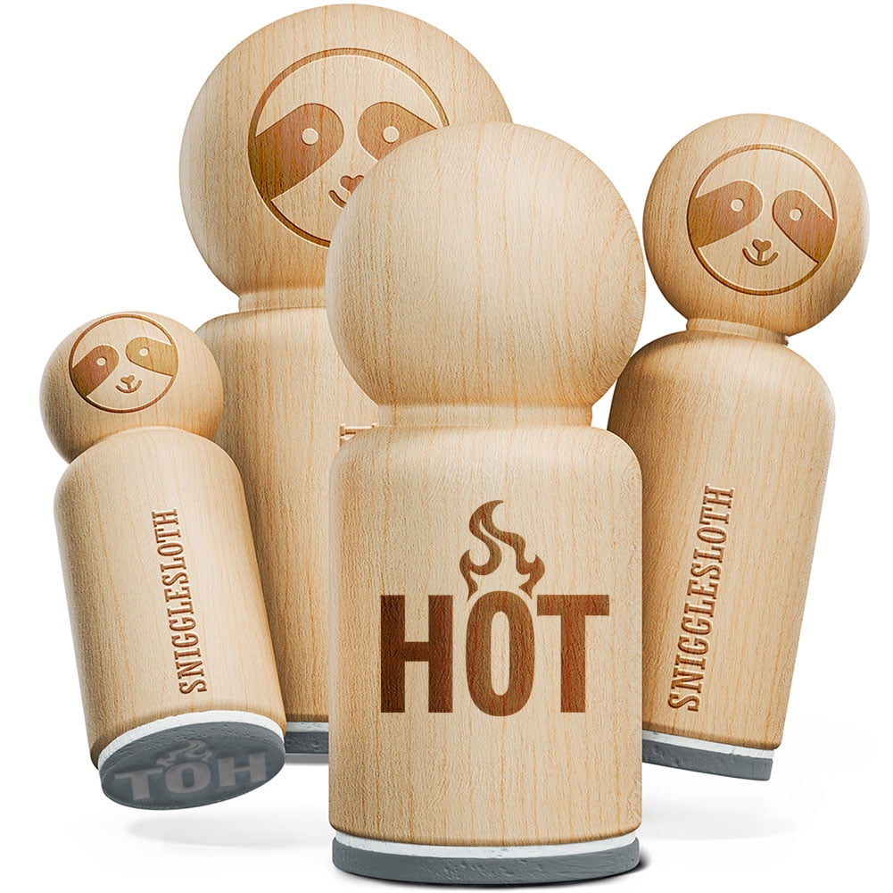 Hot Warning Fire Danger Hazard Rubber Stamp for Stamping Crafting ...