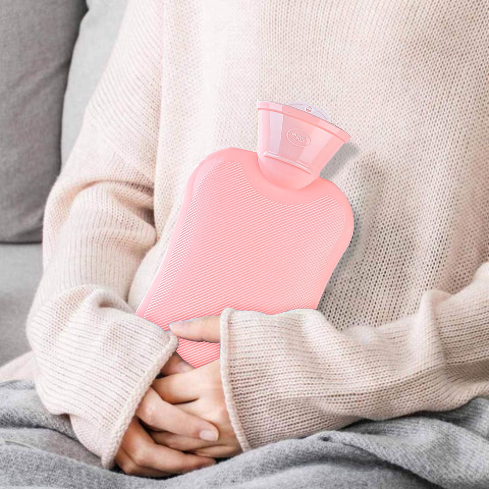 Hot Water Bottle - Premium Classic Rubber Hot Water Bag for Pain Relief ...
