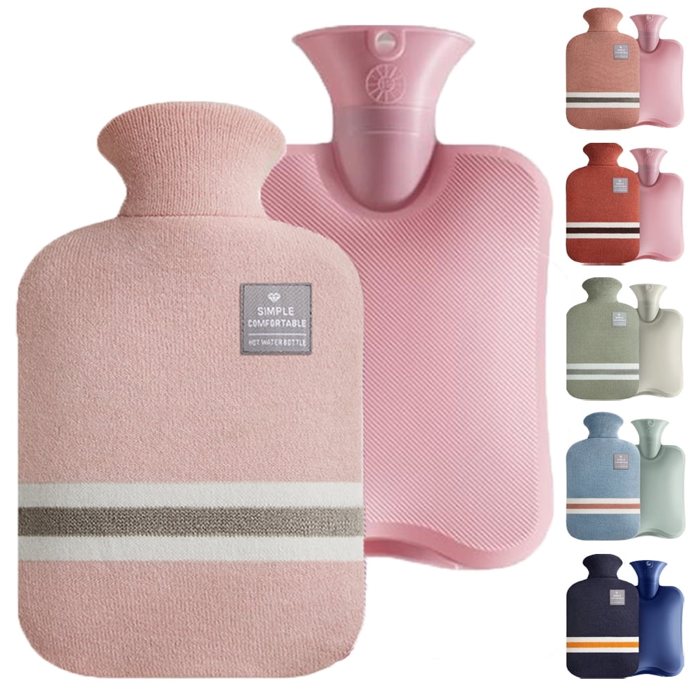 Hot Water Bottle With Knitted Cloth Cover - 1000Ml/2000Ml Classic Hot ...