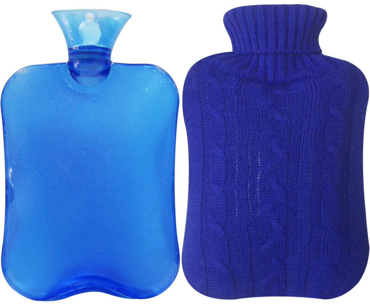 Hot Water Bottle Rubber with Soft Cover (2 Liter) Hot Water Bag for ...