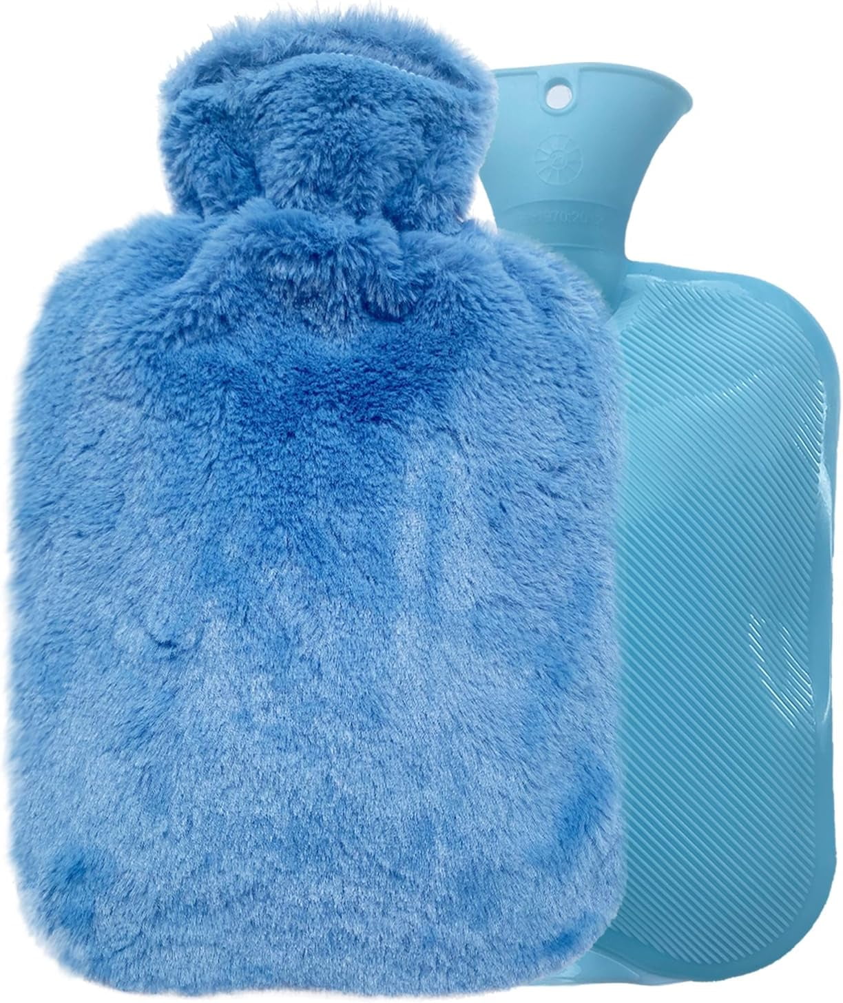 Hot Water Bottle with Cover, 2L PVC Hot Water Bag for Pain Relief ...