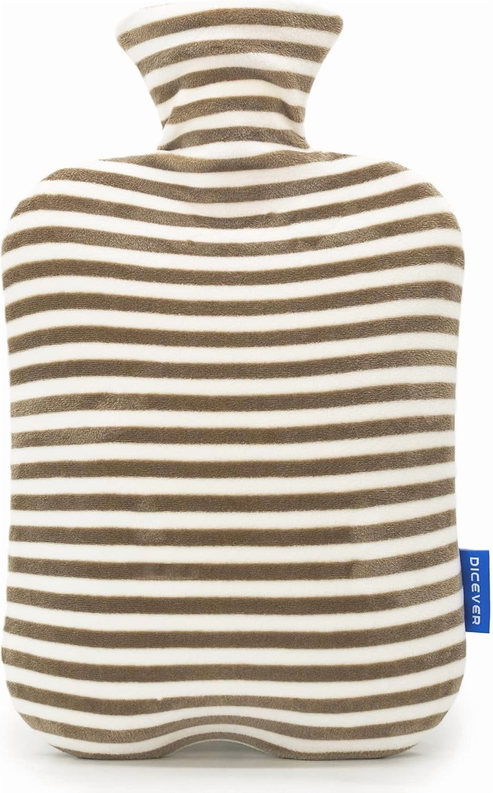 Hot Water Bottle with Soft Cover, 2L Bag for Menstrual Cramps, Neck and ...