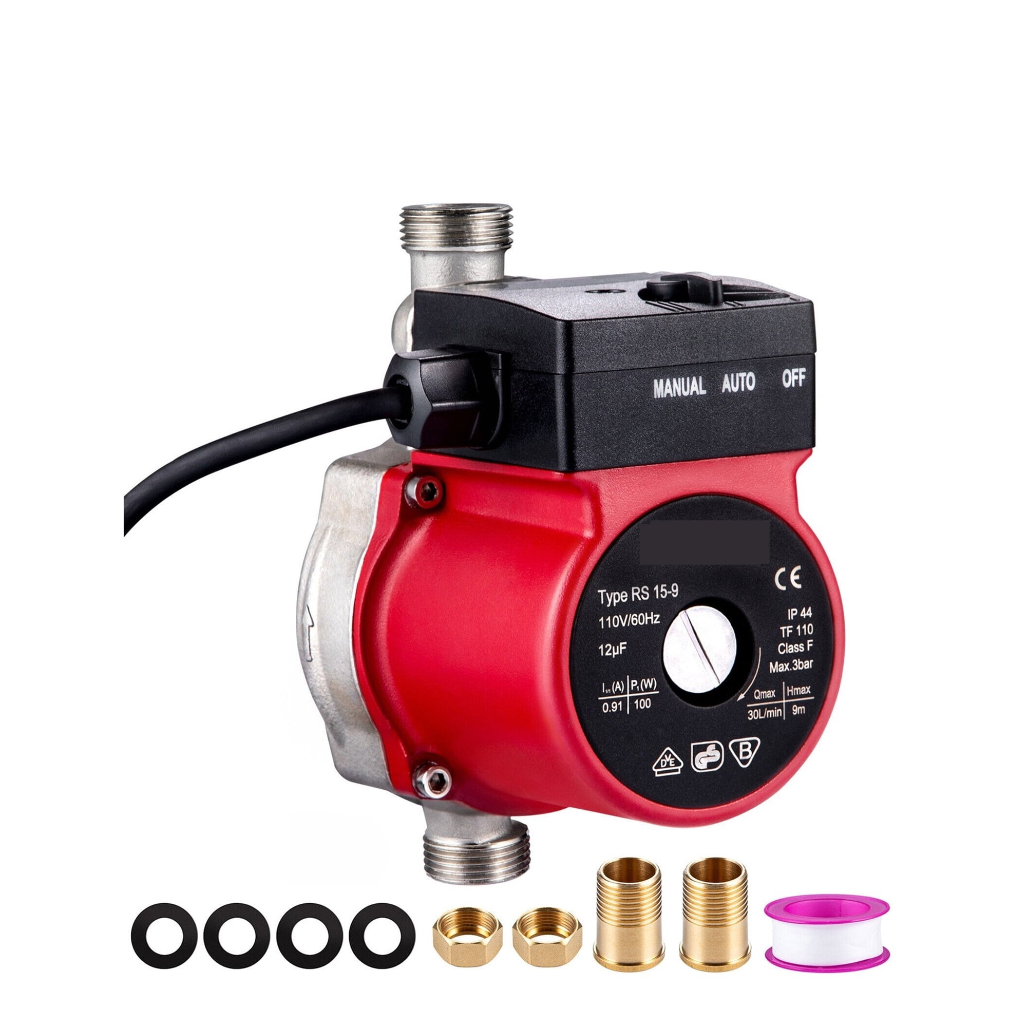 Hot Water Circulation Pump Water Pressure Booster Recirculating ...