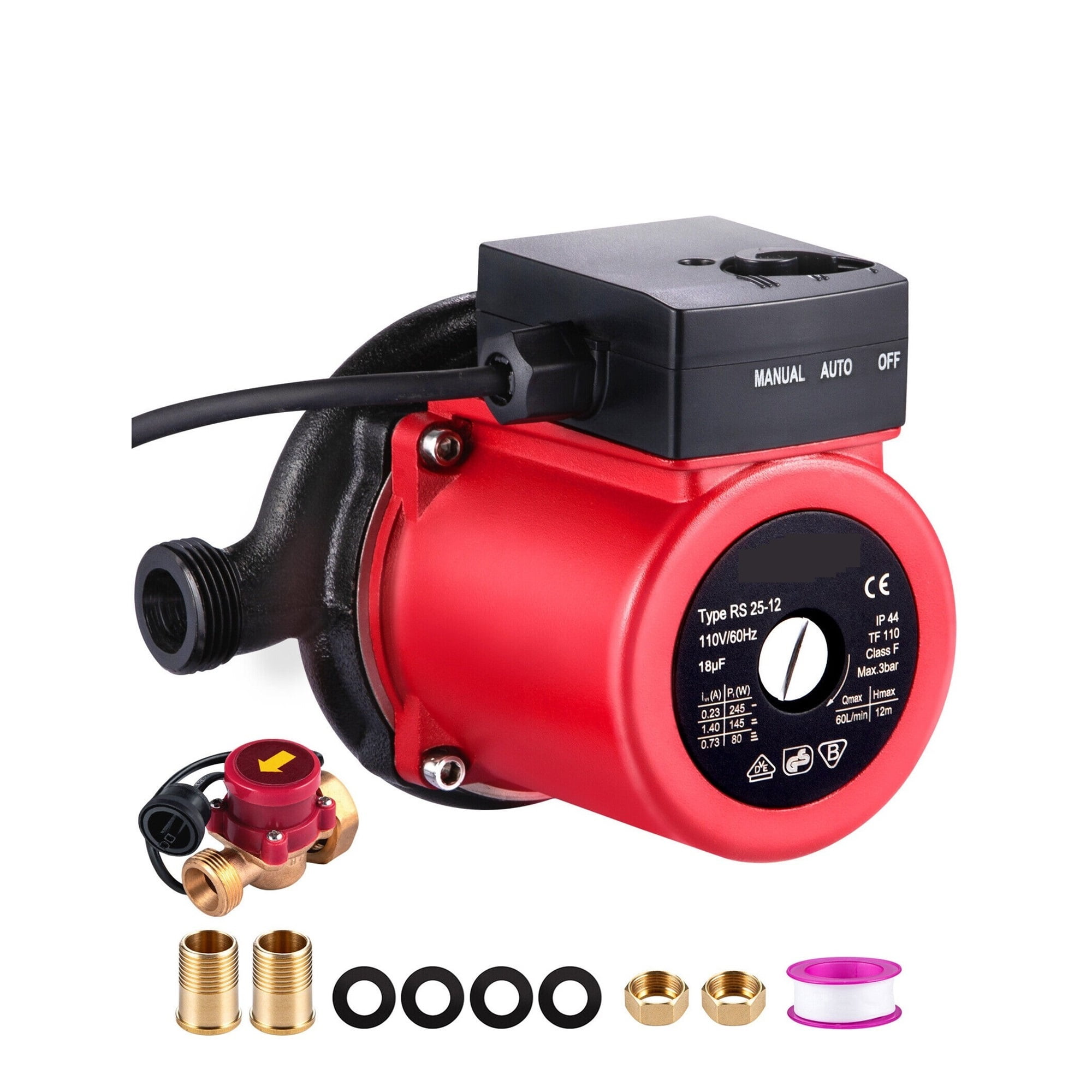 Hot Water Circulation Pump Water Pressure Booster Recirculating ...