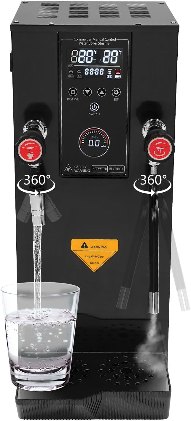 Hot Water Dispenser 3.2Gal Commercial Water Boiler with Cup Temperature ...