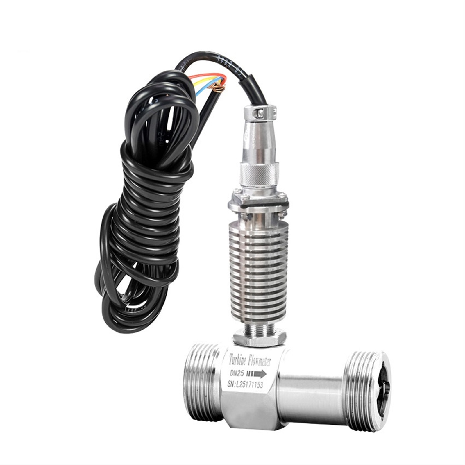 Hot Water Turbine Flow Meter Sensor Liquid Diesel Gasoline Milk Alcohol Methanol Pulse Signal ...