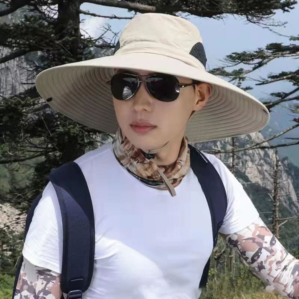 Hot Waterproof Wide Brim Visor Sun Men Cap Bucket Hat Military Tactics ...