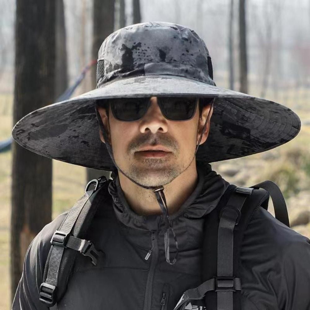 Hot Waterproof Wide Brim Visor Sun Men Cap Bucket Hat Military Tactics ...