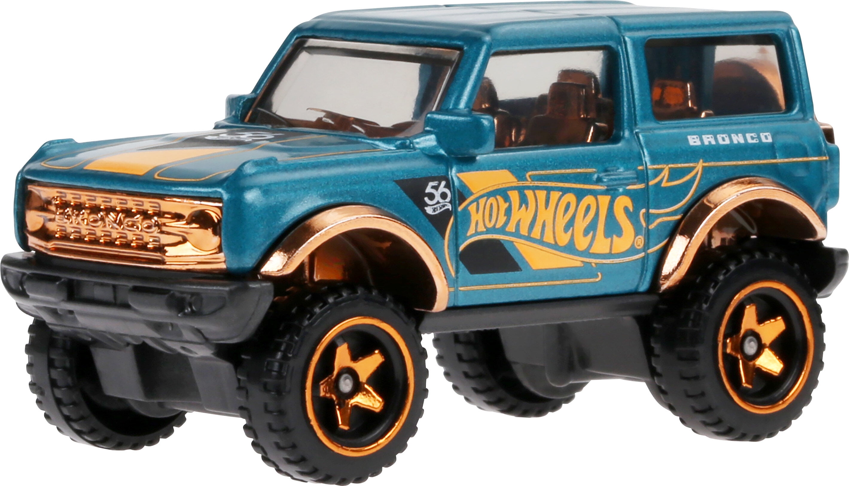 Hot Wheels 1:64 Scale Die-Cast Toy Car or Truck with Turquoise ...