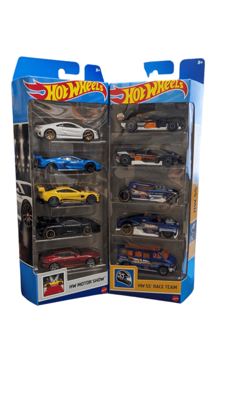 Hot Wheels 10 pack Motor Show & HW 55 Race Team - Walmart.com