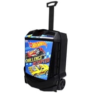 Hot Wheels Toy Set with Track, Carrying Case and Two 1:64 Cars ...