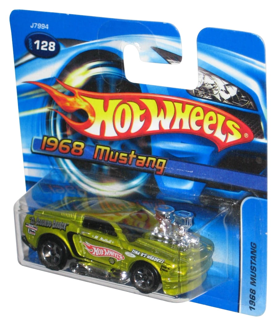Hot Wheels 1968 Mustang (2006) Mattel Green Die-Cast Toy Car #128 ...