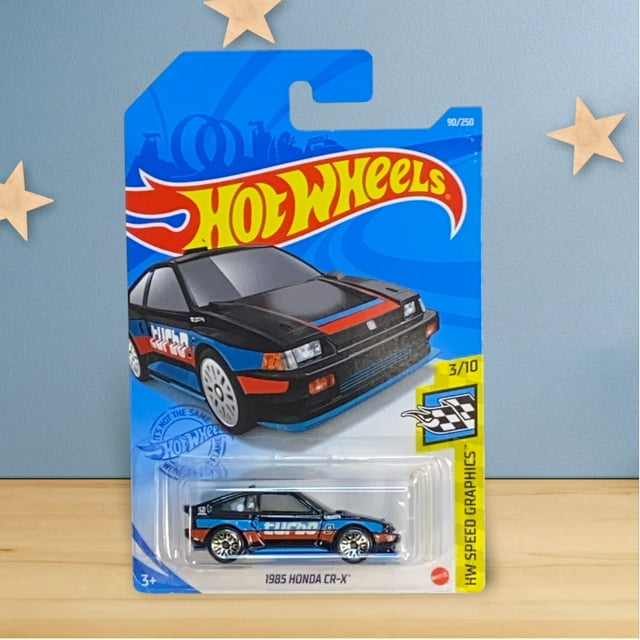 Hot Wheels 1985 Honda CR-X (2020) HW Speed Graphics 3/10 Black Toy Car ...