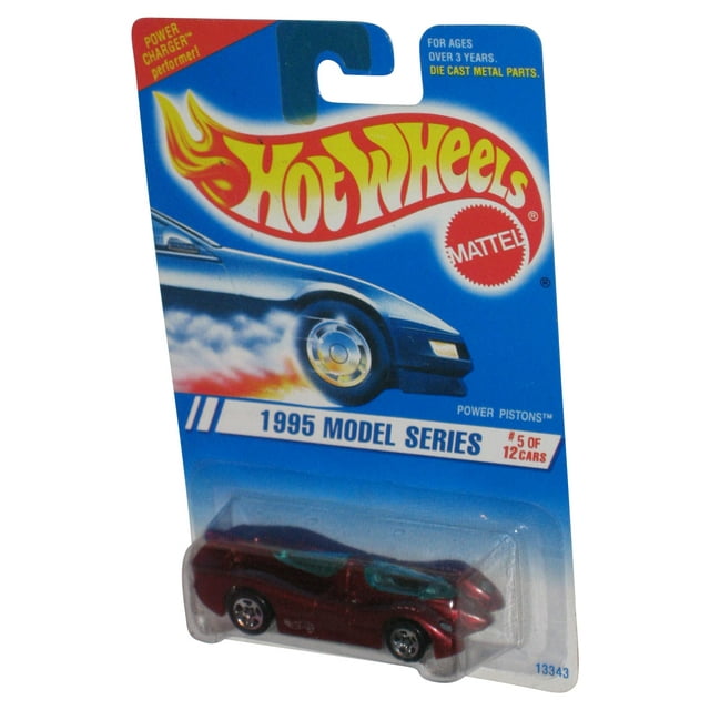 Hot Wheels 1995 Model Series Red Power Pistons Toy Car 5/12 - Walmart.com
