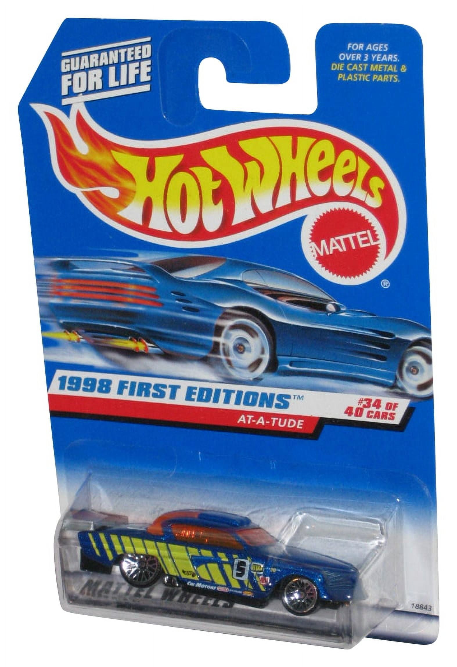 Hot Wheels 1998 First Editions 34/40 Blue At-A-Tude Toy Car #667 ...