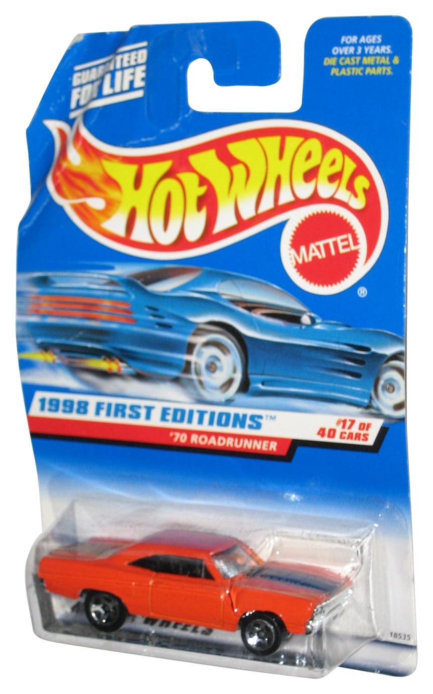 Hot Wheels 1998 First Editions Orange '70 Roadrunner Toy Car 17/40 ...