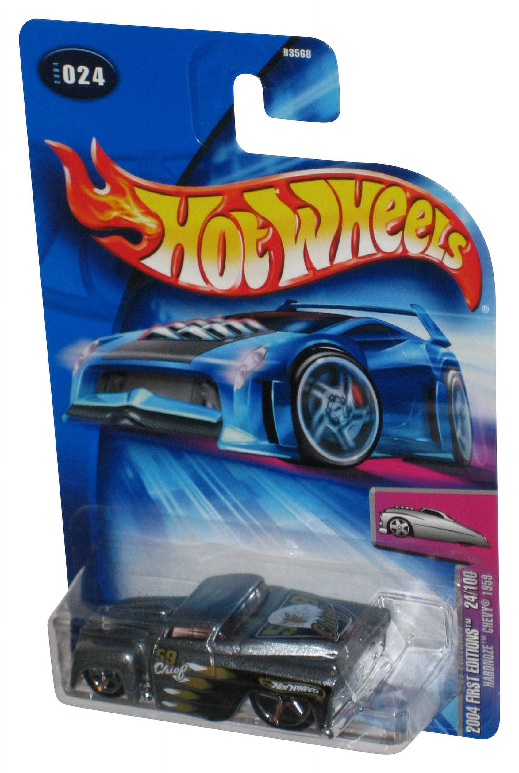 Hot Wheels 2004 First Editions 24/100 Silver Hardnoze Chevy 1959 Toy ...