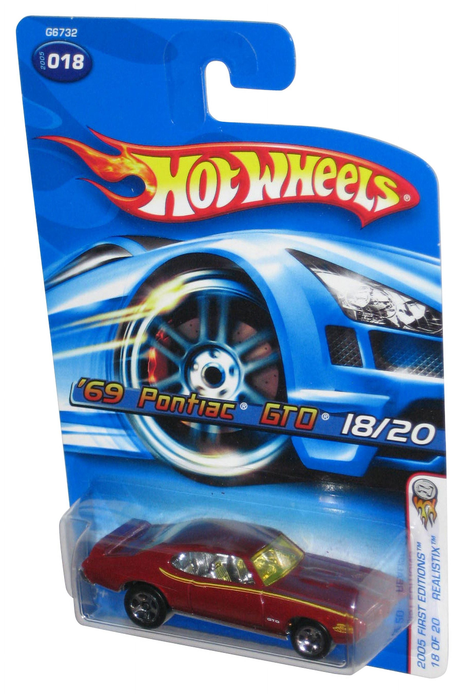 Hot Wheels 2005 First Editions Realistix 18/20 (2005) Red '69 Pontiac GTO Toy Car #018 - Walmart.com