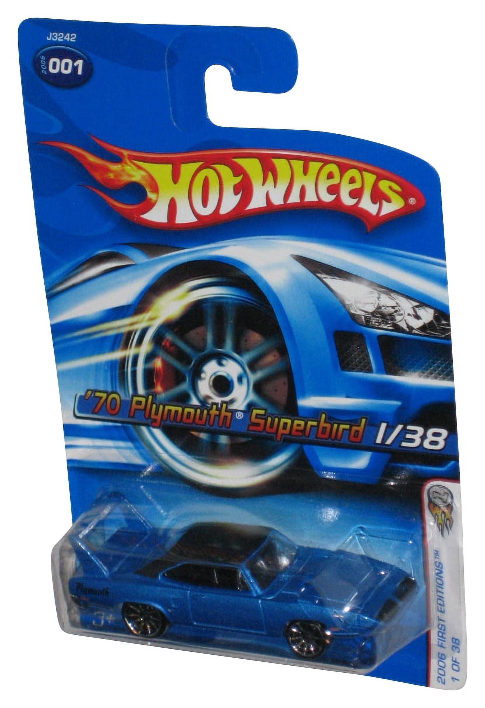 Hot Wheels 2006 First Editions 1/38 Blue '70 Plymouth Superbird Toy Car ...