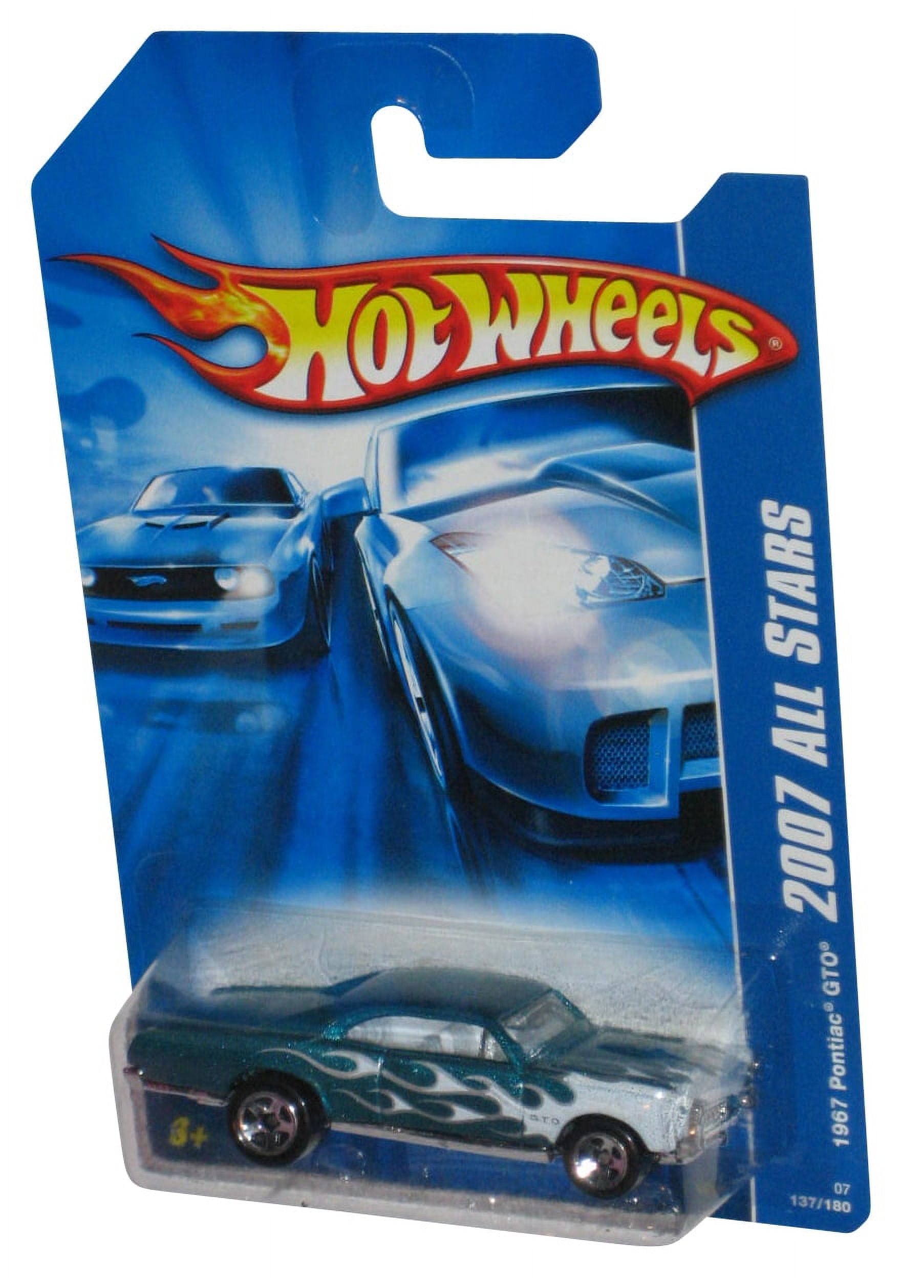 Hot Wheels 2007 All Stars Green & White 1967 Pontiac GTO Toy Car 137/180 - Walmart.com