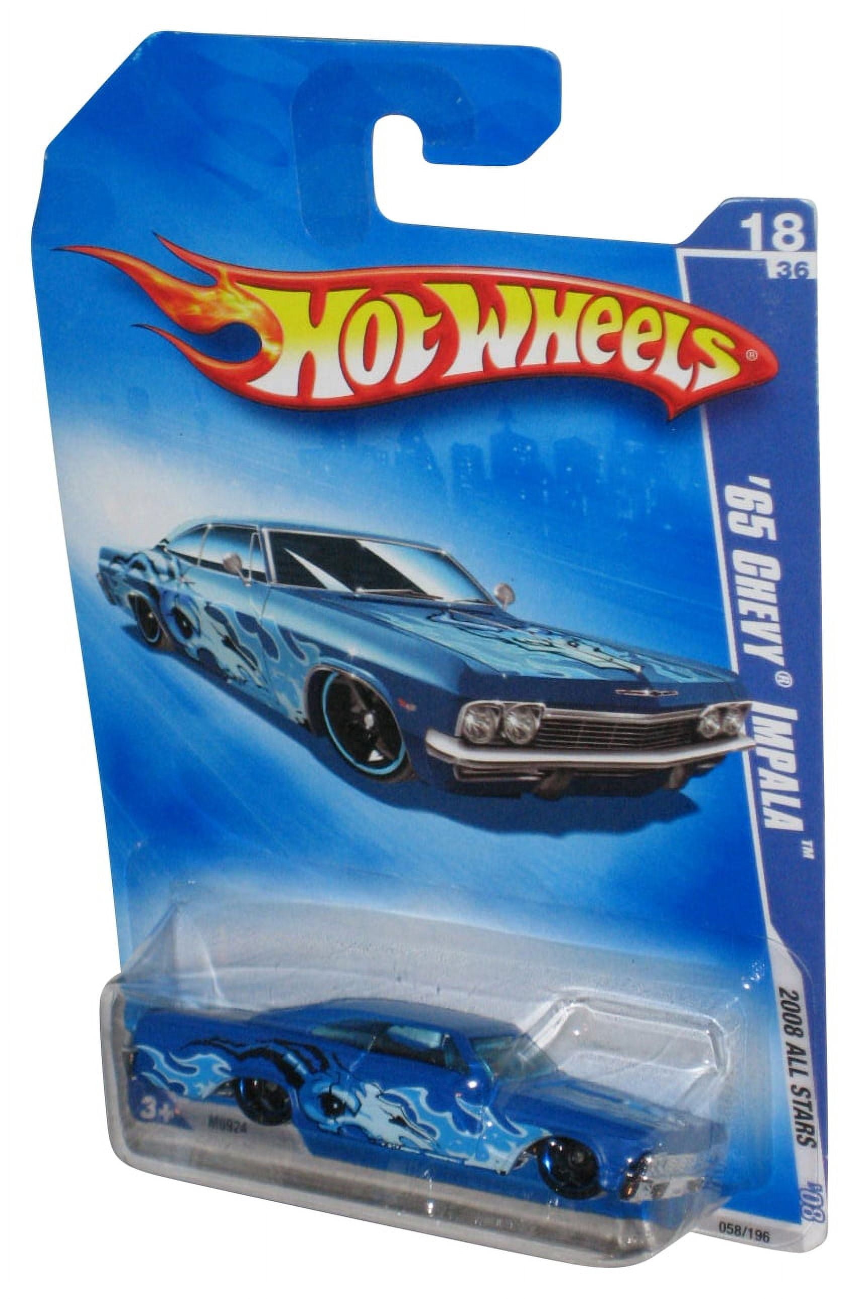 Hot Wheels 2008 All Stars Blue '65 Chevy Impala Toy Car 058/196 ...