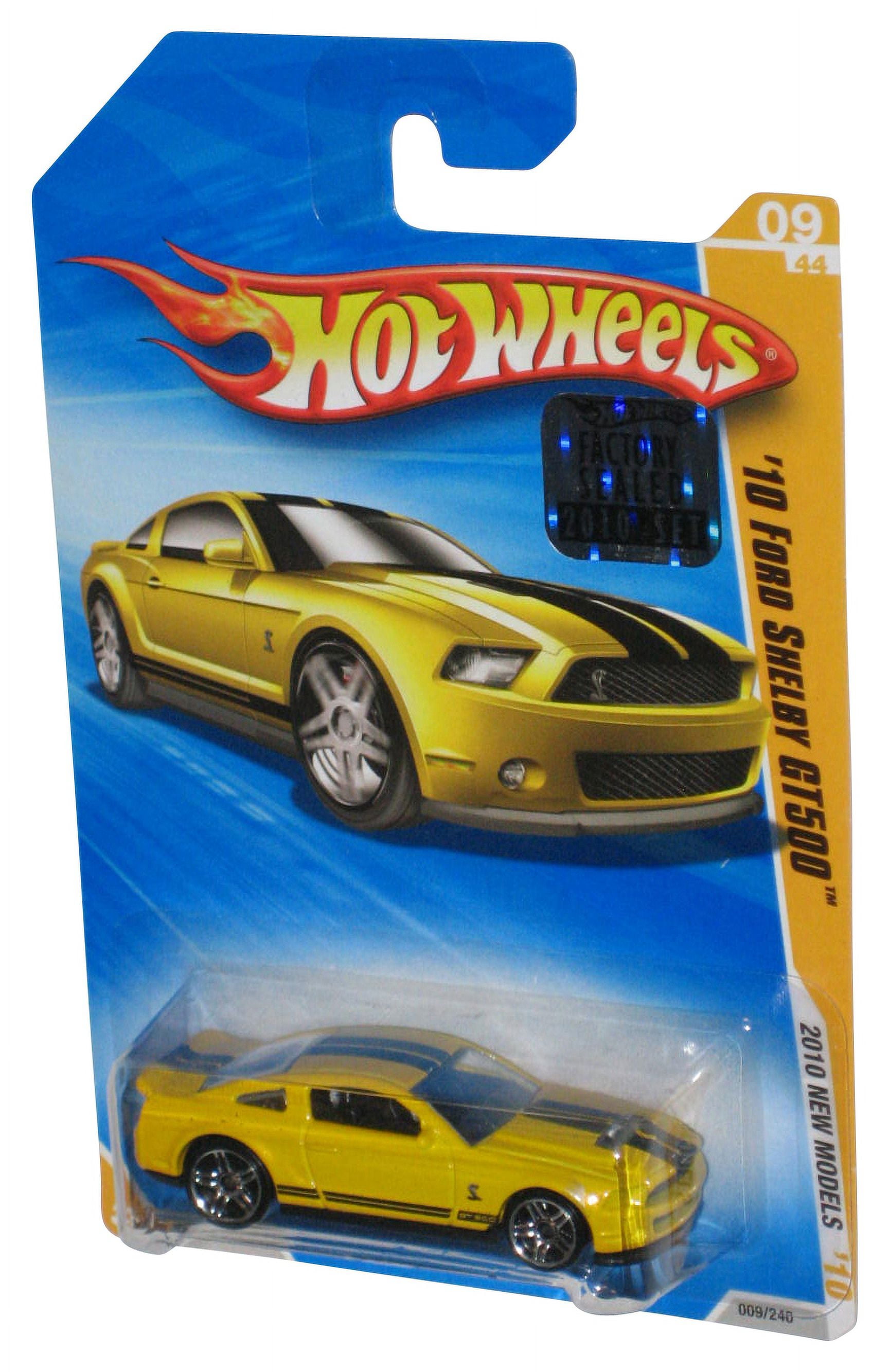 Hot Wheels 2010 New Models '10 09/44 Yellow Ford Shelby GT500 Car 009/ ...