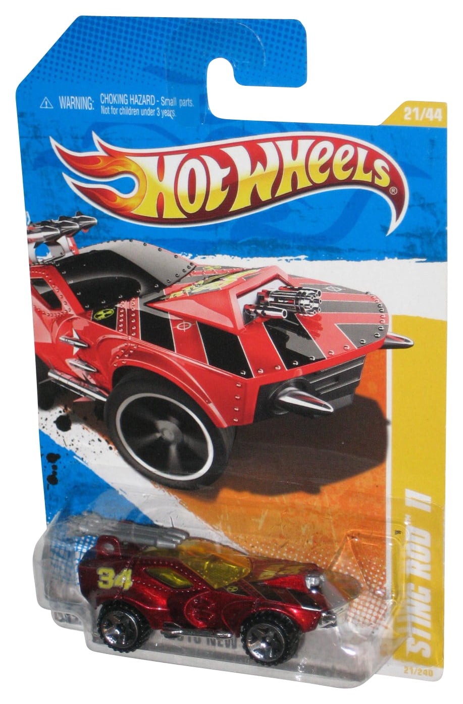 Hot Wheels 2010 New Models 21/44 Red Sting Rod II (2010) Mattel Toy Car ...