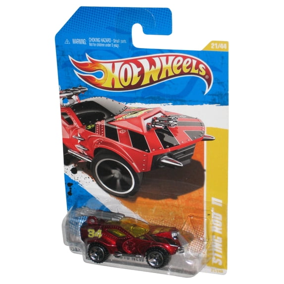 Hot Wheels 2010 New Models 21/44 Red Sting Rod II (2010) Mattel Toy Car ...